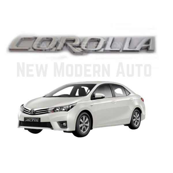 Toyota Corolla Chrome Metal "Corolla" Logo – New Modern Autos